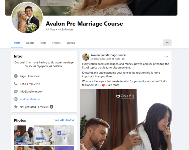 Avalon Facebook Competition - Catholic Marriage Courses